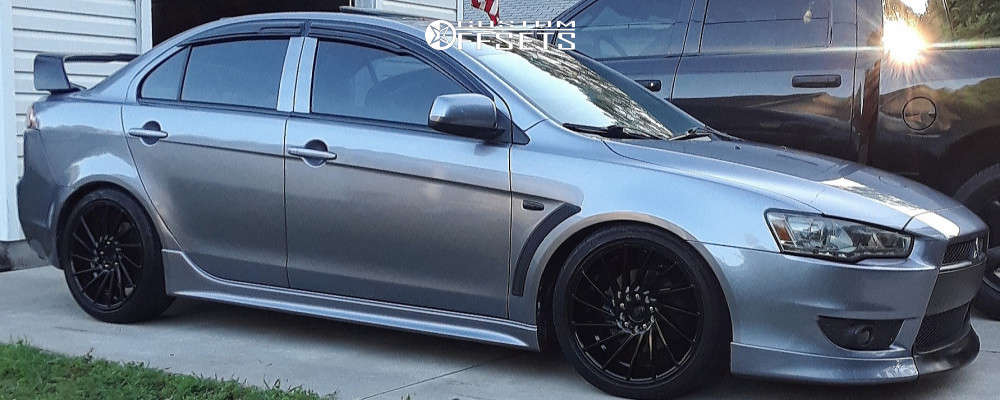 2009 Mitsubishi Lancer with 18x8 42 Dps Tuning L589 and 225/40R18 ...