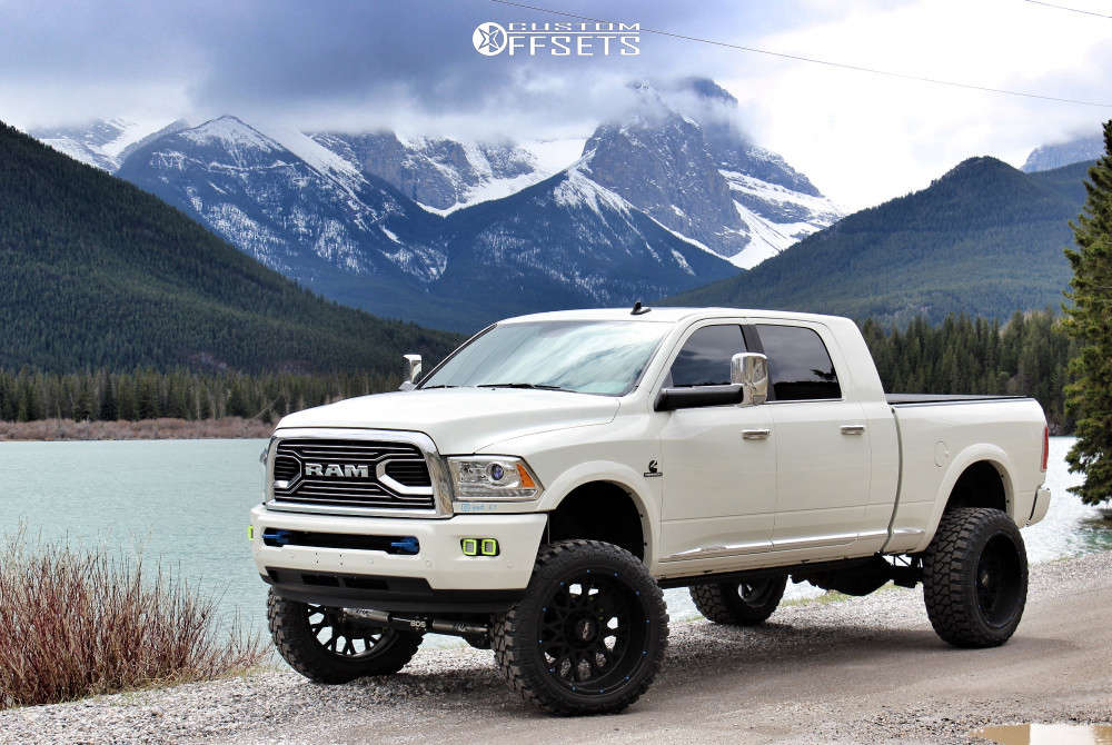 2018 Ram 3500 with 24x12 -51 Vision Rocker and 37/13.5R24 Fury Offroad ...