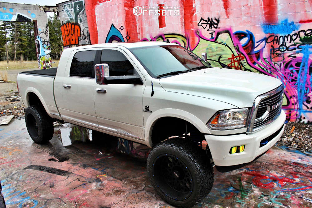 2018 Ram 3500 with 24x12 -51 Vision Rocker and 37/13.5R24 Fury Offroad ...