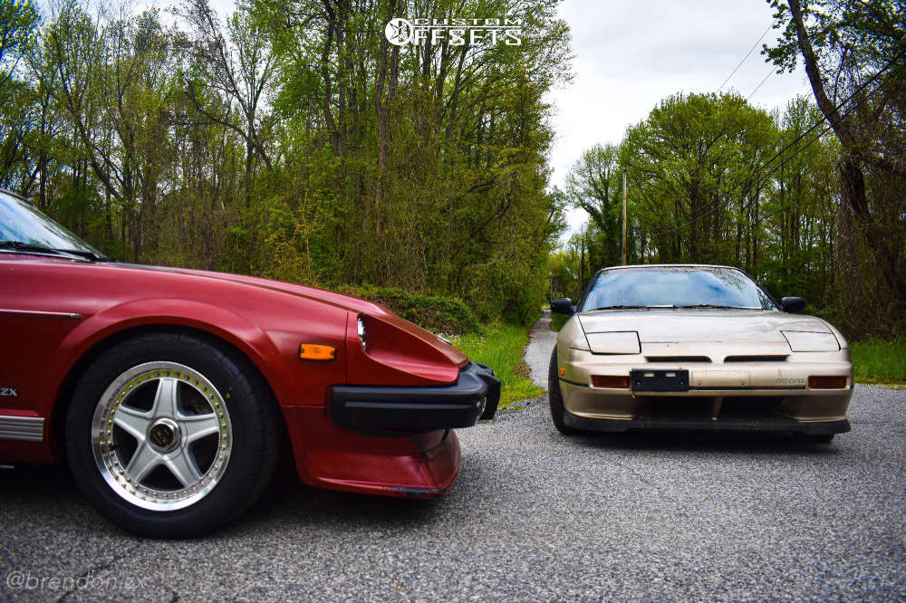 1980 Nissan 280ZX with 16x7 38 Work Ewing and 225/50R16 Firestone ...