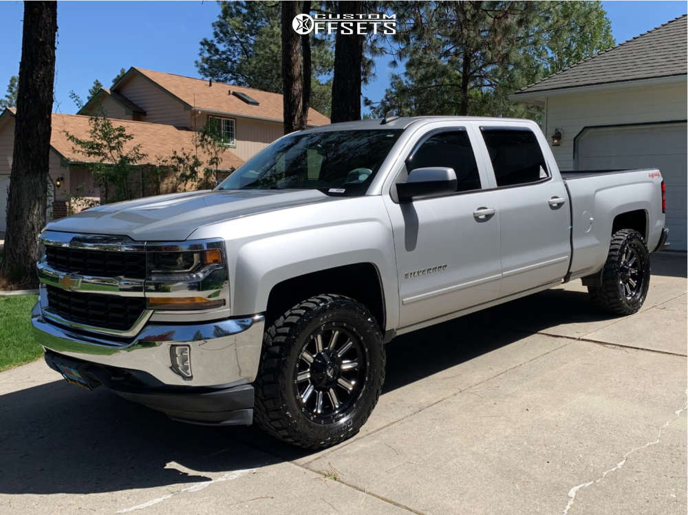 2018 Chevrolet Silverado 1500 with 20x9 1 Fuel Hardline and 33/12.5R20 ...