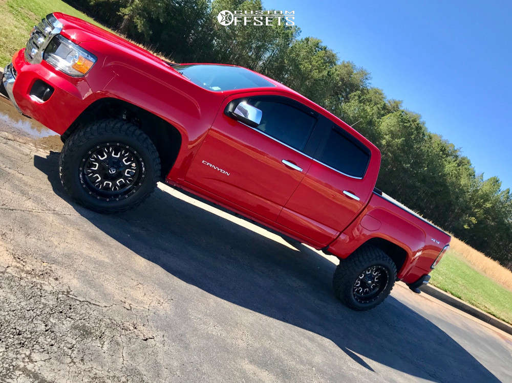 2018 GMC Canyon with 18x9 -12 Fuel Stroke and 275/70R18 BFGoodrich Mud ...