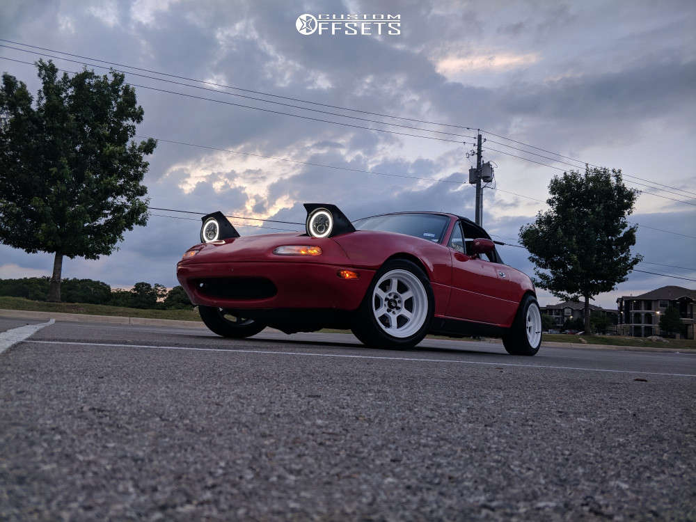 1991 Mazda MX-5 Miata with 15x8 0 MST Time Attack and 205/50R15 Hankook ...