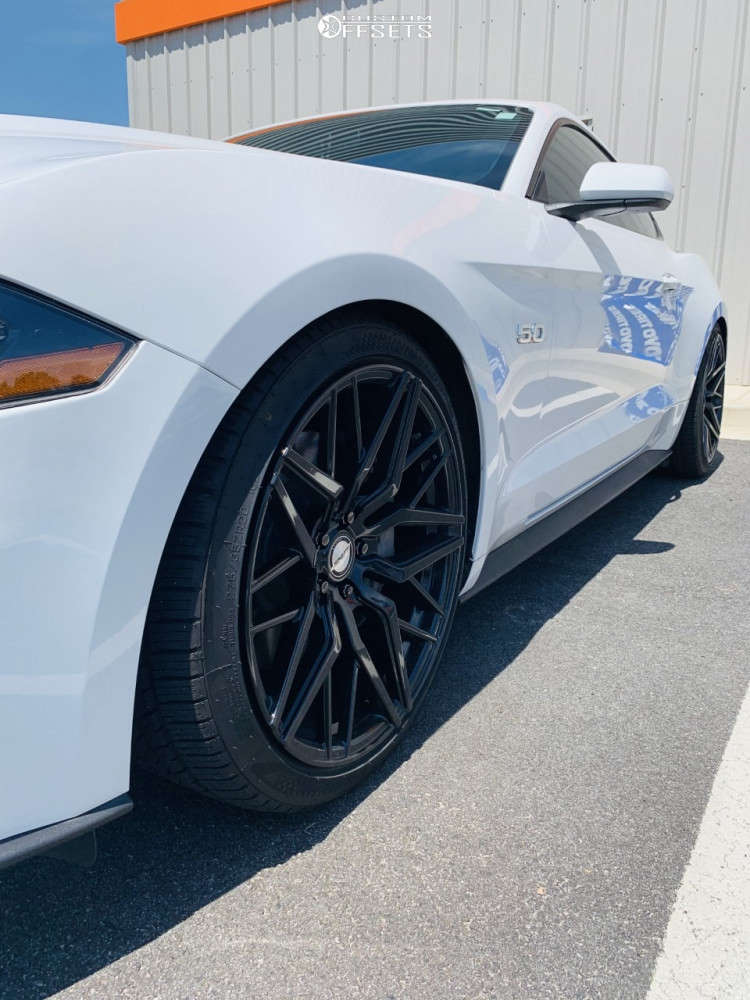 2019 Ford Mustang with 20x10 40 Shift Spring and 275/35R20 Nankang NS ...