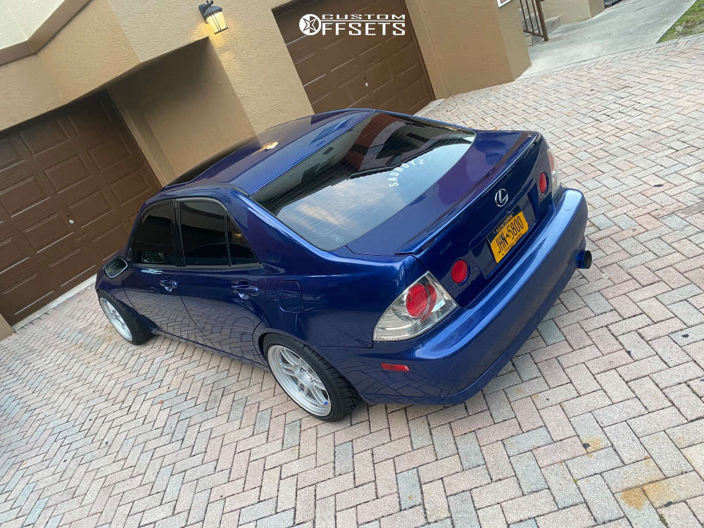 2002 Lexus IS300 with 17x9.5 18 Enkei RPF1 and 235/40R17 Federal SS595 ...