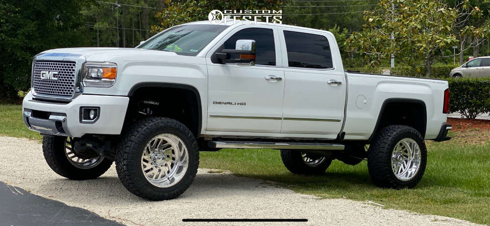 2016 GMC Sierra 2500 HD with 22x12 -40 American Force Kash Ss and 37/12 ...