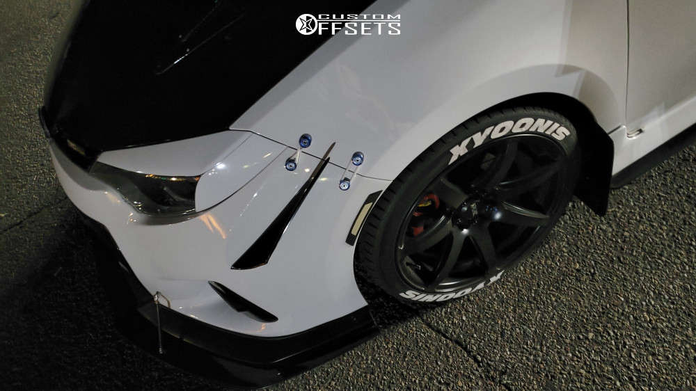 2014 Toyota Corolla with 18x8.5 35 XXR 560 and 225/40R18 Hankook Ventus ...