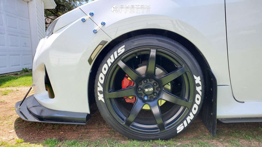 2014 Toyota Corolla with 18x8.5 35 XXR 560 and 225/40R18 Hankook Ventus ...