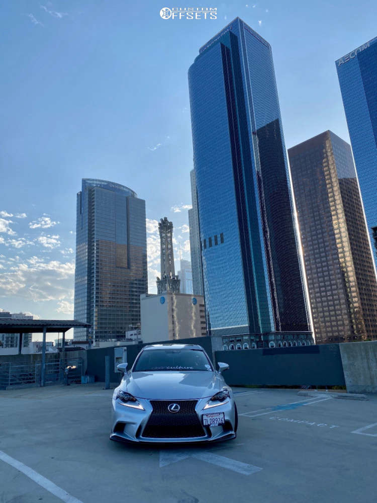 2015 Lexus IS250 with 18x9.5 35 ESR Sr08 and 225/40R18 Accelera 651 ...