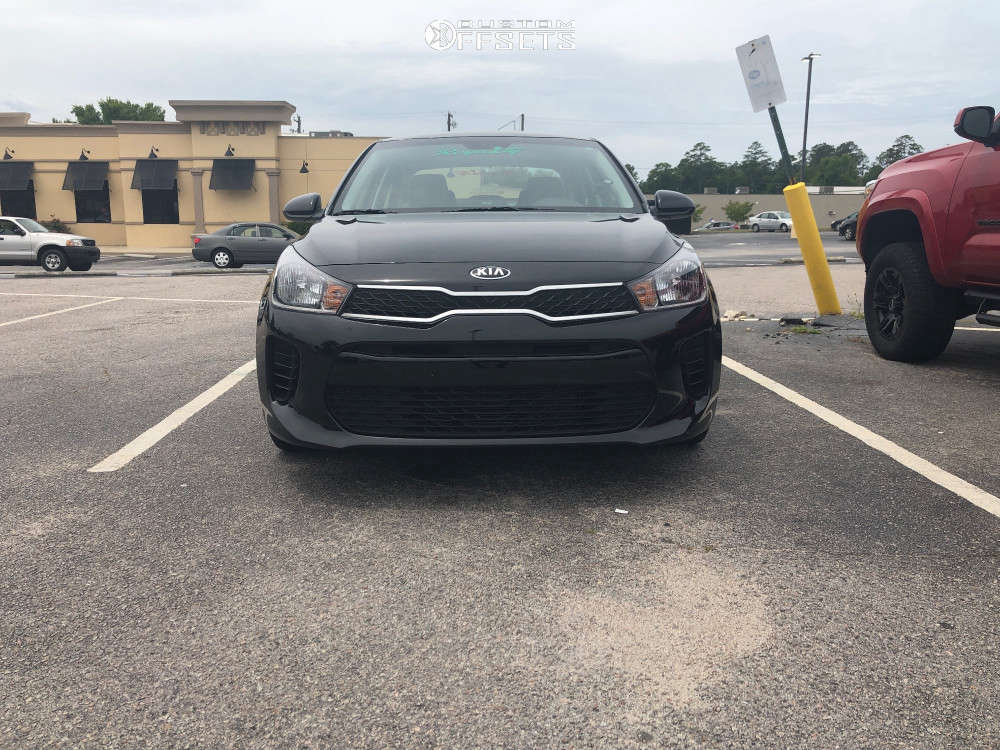 2020 Kia Rio with 15x7 38 NS Ns1204 and 195/45R15 Federal SS595 and ...