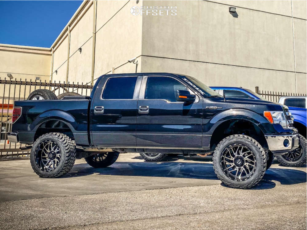 2014 Ford F-150 with 22x12 -44 TIS 544MB and 35/13.5R22 AMP Mud Terrain ...