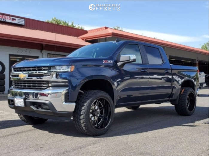 2019 Chevrolet Silverado 1500 with 22x12 -51 Dropstars Forged F61bm1 ...