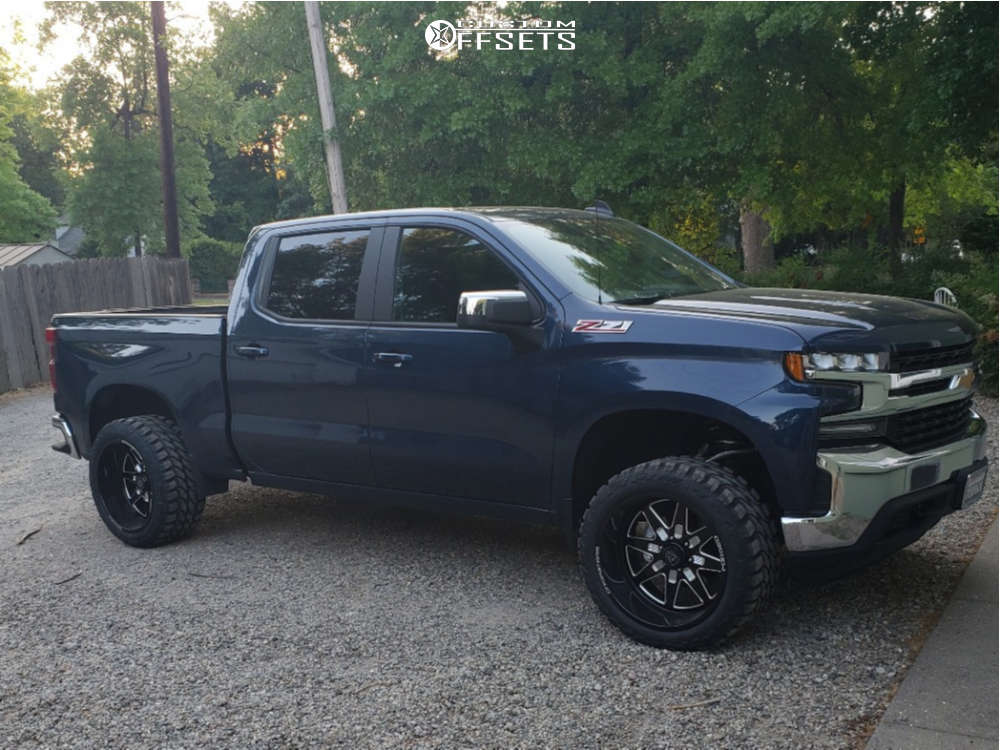 2019 Chevrolet Silverado 1500 with 22x12 -51 Dropstars Forged F61bm1 ...