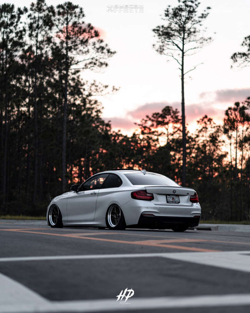 2016 BMW M235i with 18x8.5 35 Aodhan Ds08 and 225/35R18 Federal SS595 and Air Suspension ...