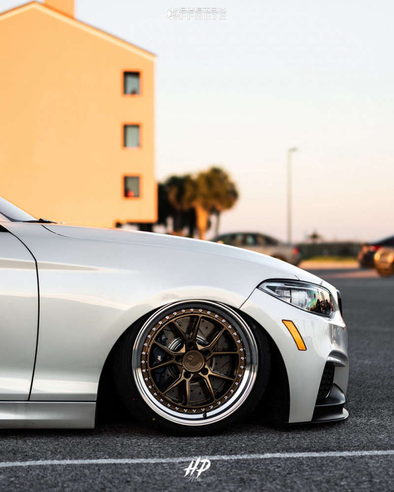 2016 BMW M235i with 18x8.5 35 Aodhan Ds08 and 225/35R18 Federal SS595 ...