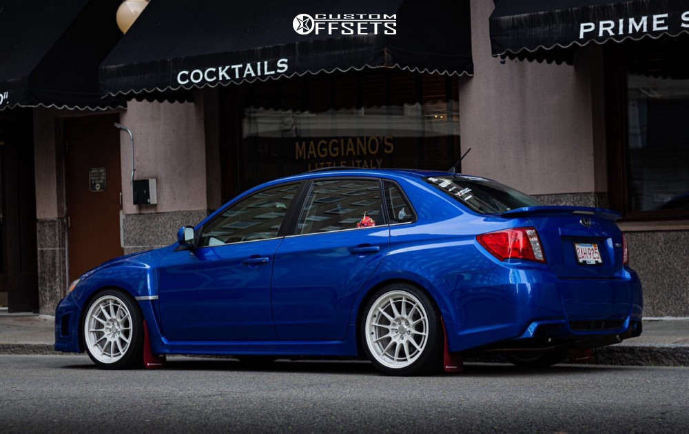 2012 Subaru WRX with 18x9.5 40 Enkei NT03M and 245/35R18 Hankook Ventus ...