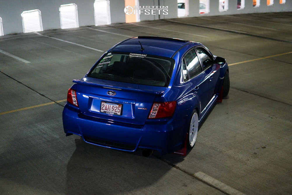 2012 Subaru WRX with 18x9.5 40 Enkei NT03M and 245/35R18 Hankook Ventus ...