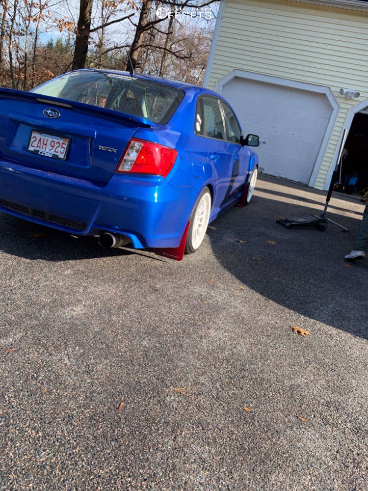 2012 Subaru WRX with 18x9.5 40 Enkei NT03M and 245/35R18 Hankook Ventus ...