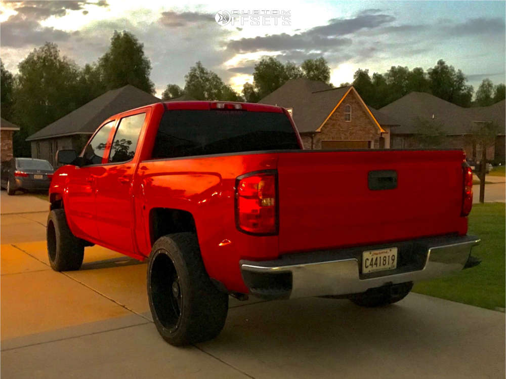 2016 Chevrolet Silverado 1500 with 22x12 -44 BZO B007 and 33/12.5R22 ...