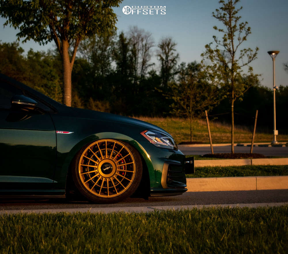 2018 Volkswagen GTI with 18x8.5 45 Rotiform Las-r and 235/40R18 ...