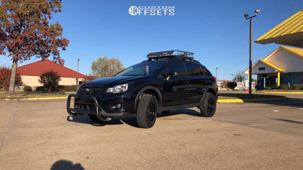 2015 Subaru XV Crosstrek with 15x7 15 RRW RR2-S and 215/75R15 ...