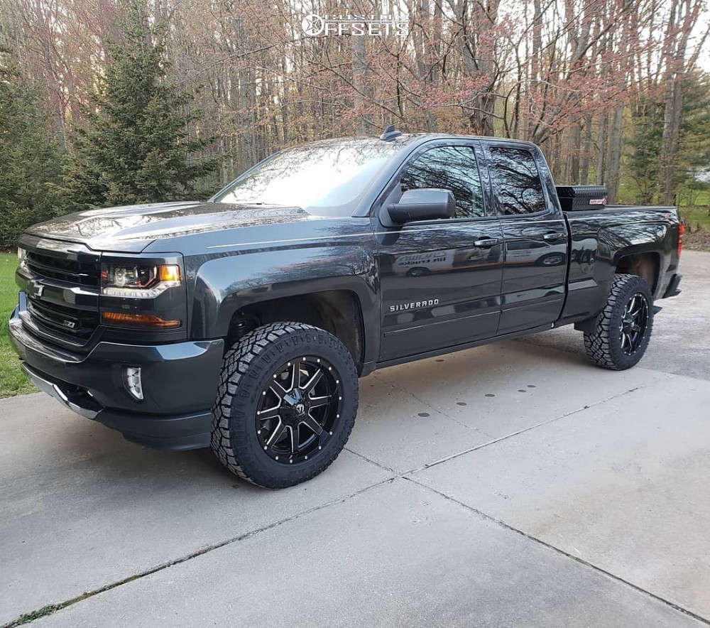 2017 Chevrolet Silverado 1500 with 20x9 1 Fuel Maverick D610 and 275 ...