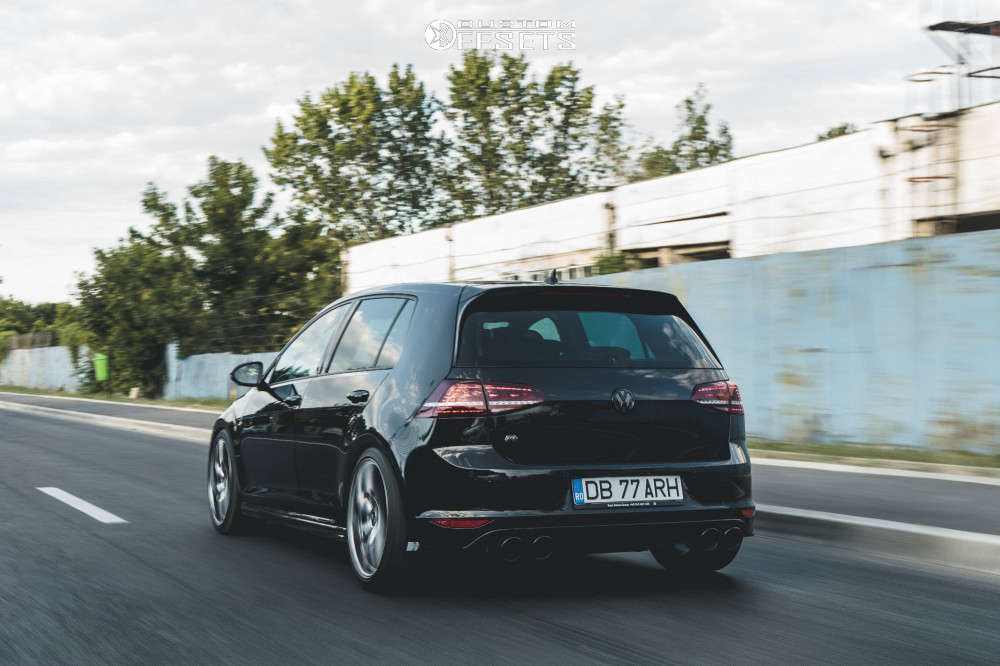 2014 Volkswagen Golf R with 19x8.5 42 Japan Racing JR35 and 235/35R19 ...