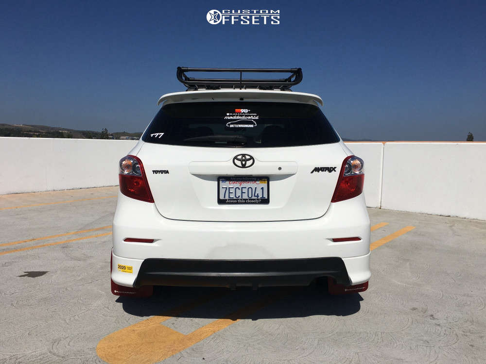 2009 Toyota Matrix with 17x8.5 30 ESR Sr07 and 215/45R17 Goodyear Eagle ...