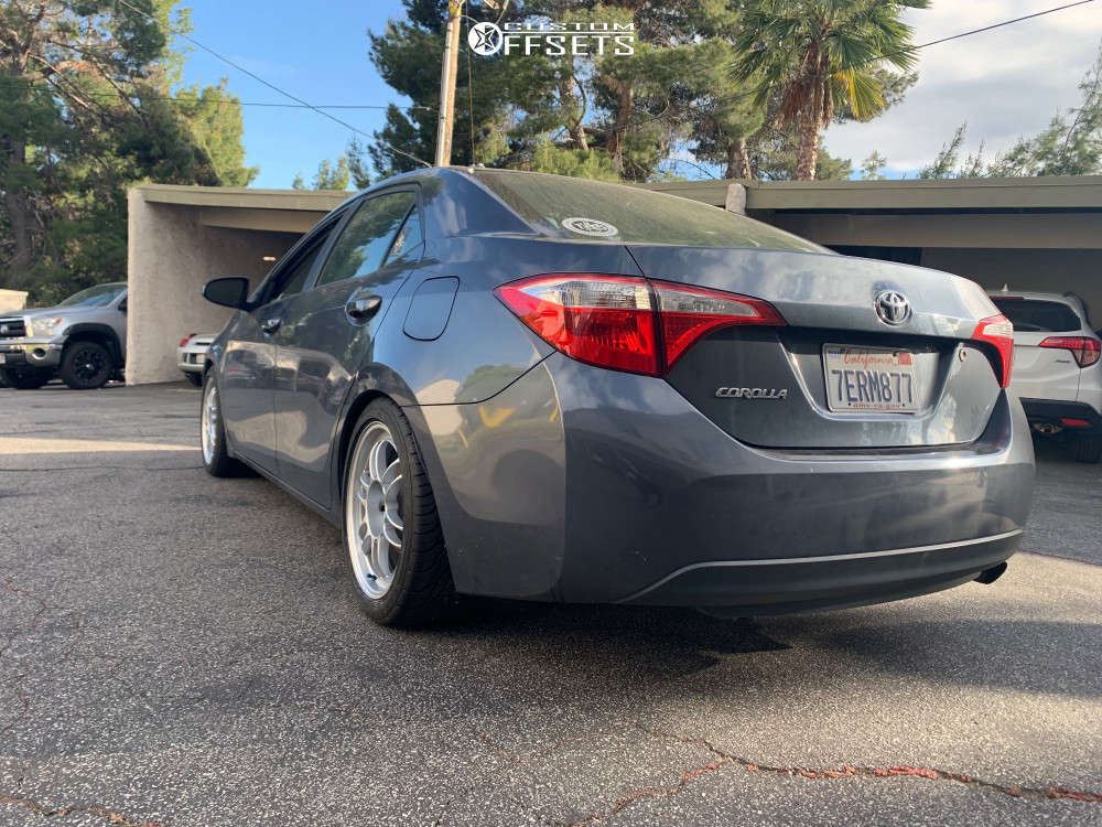 2014 Toyota Corolla with 17x8 35 Enkei RPF1 and 235/40R17 Federal SS595 ...