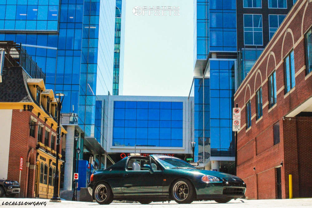 1995 Honda Civic Del Sol with 15x8.5 17 Klutch Sl2 and 195/45R15 ...