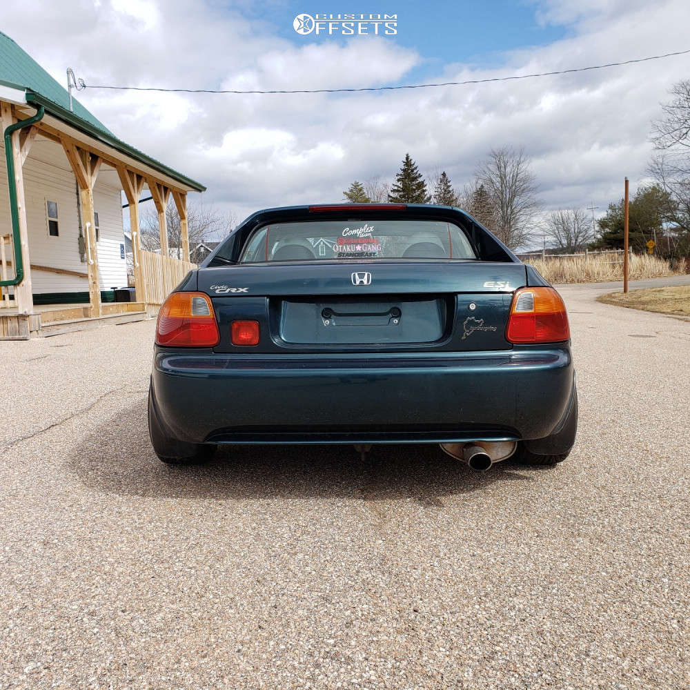 1995 Honda Civic Del Sol with 15x8.5 17 Klutch Sl2 and 195/45R15 ...