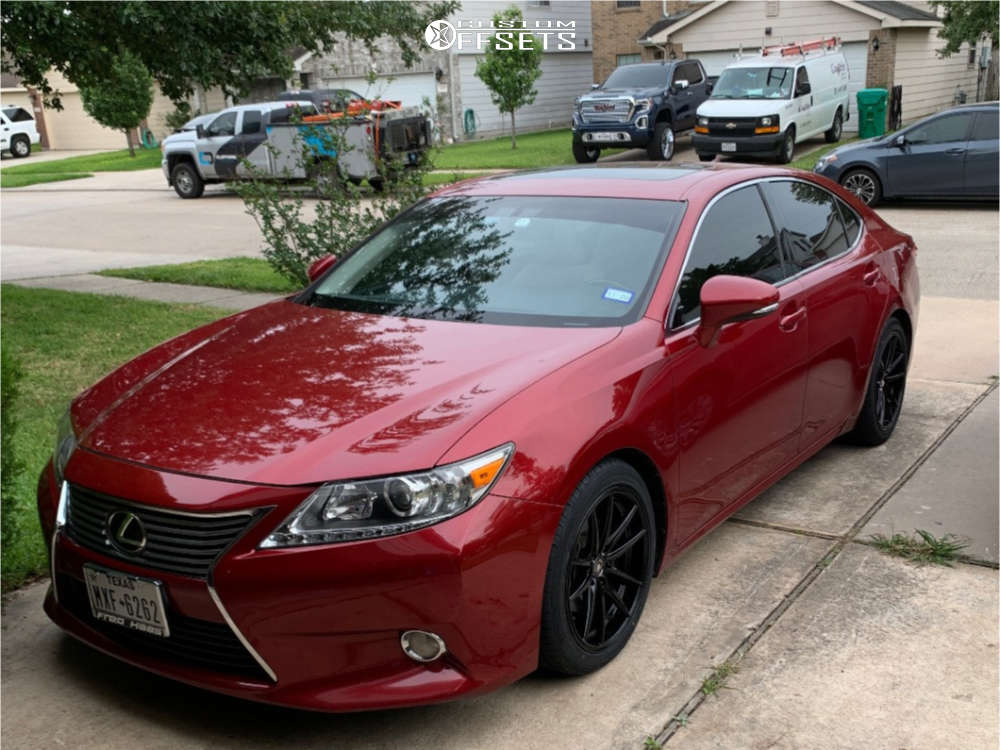 2015 Lexus ES350 with 18x8 35 Konig Oversteer and 225/45R18 Vercelli ...