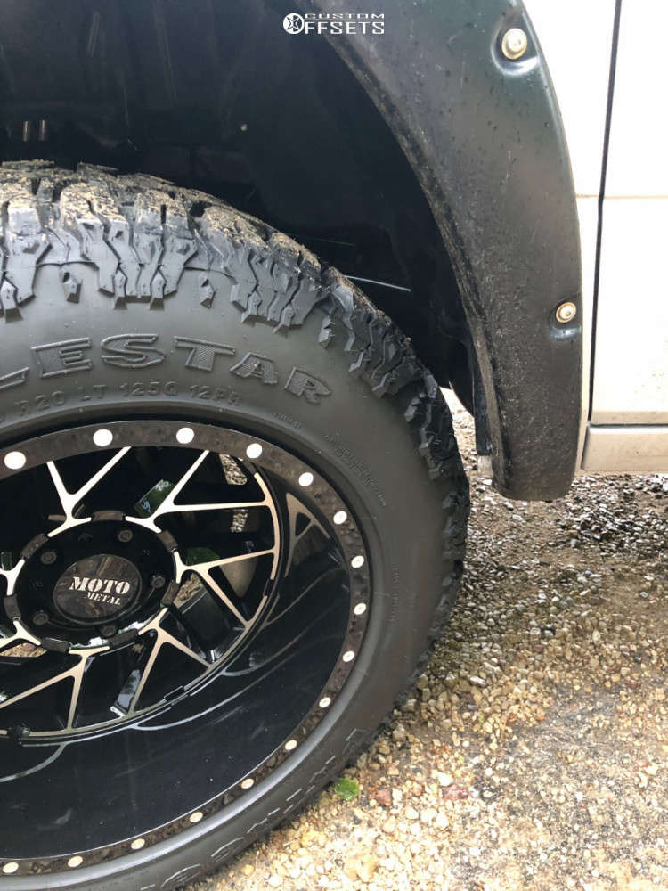 2012 Ram 1500 with 20x12 -44 Moto Metal Mo985 and 35/12.5R20 Milestar ...