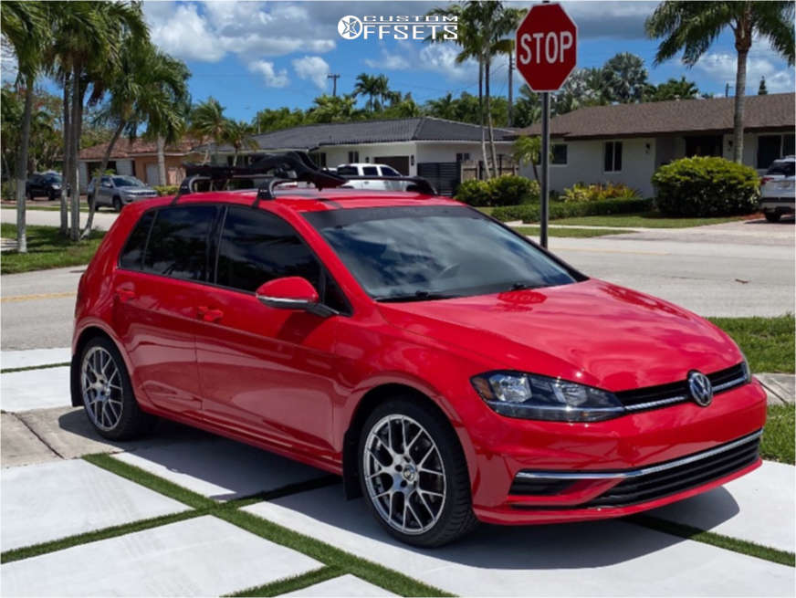 2019 Volkswagen Golf with 18x8 45 Enkei Raijin and 225/40R18 Michelin ...