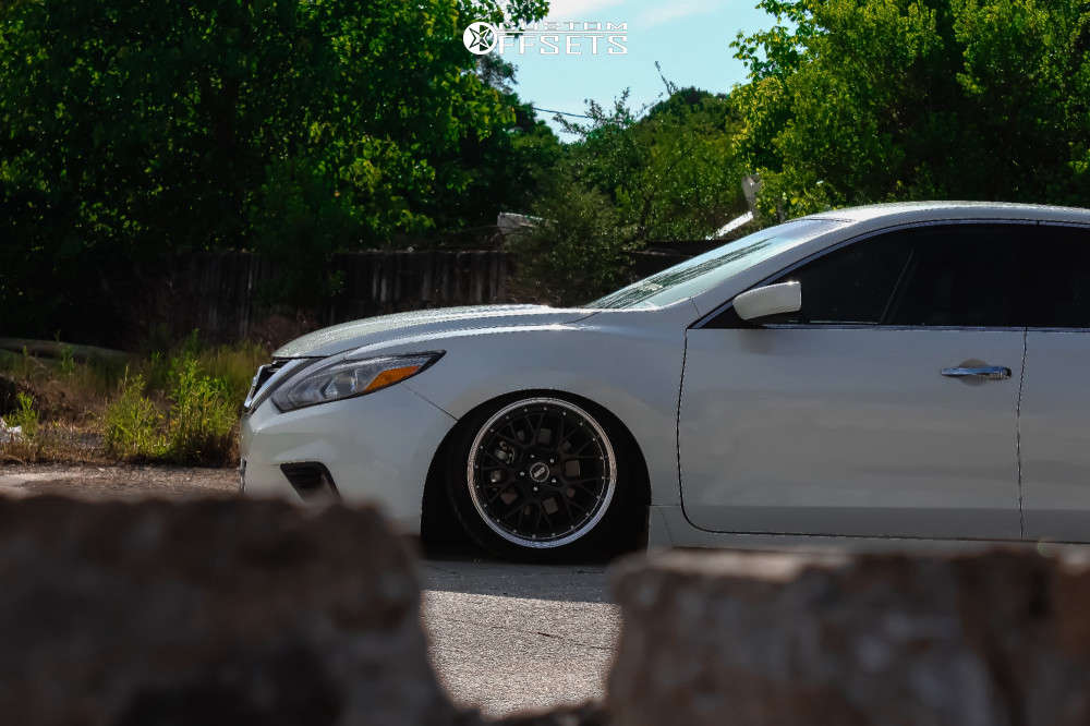2018 Nissan Altima with 18x9.5 22 ESR Cs11 and 235/35R18 Federal 595 Rs ...