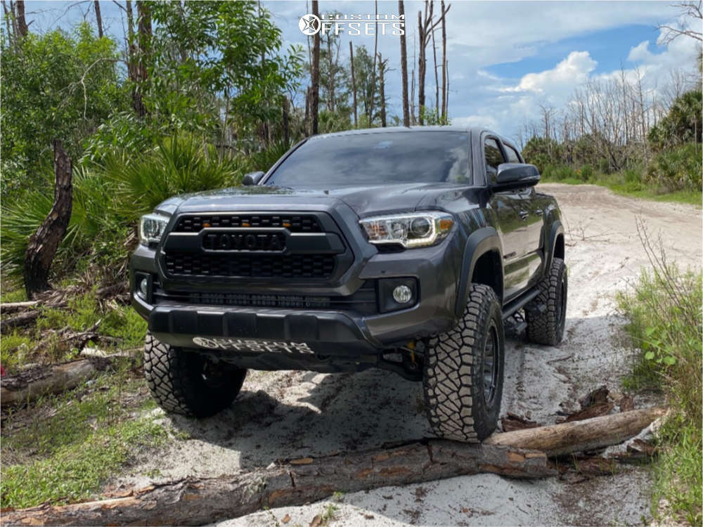 2017 Toyota Tacoma with 17x9 -12 Fuel Vector and 285/70R17 Nitto Ridge ...