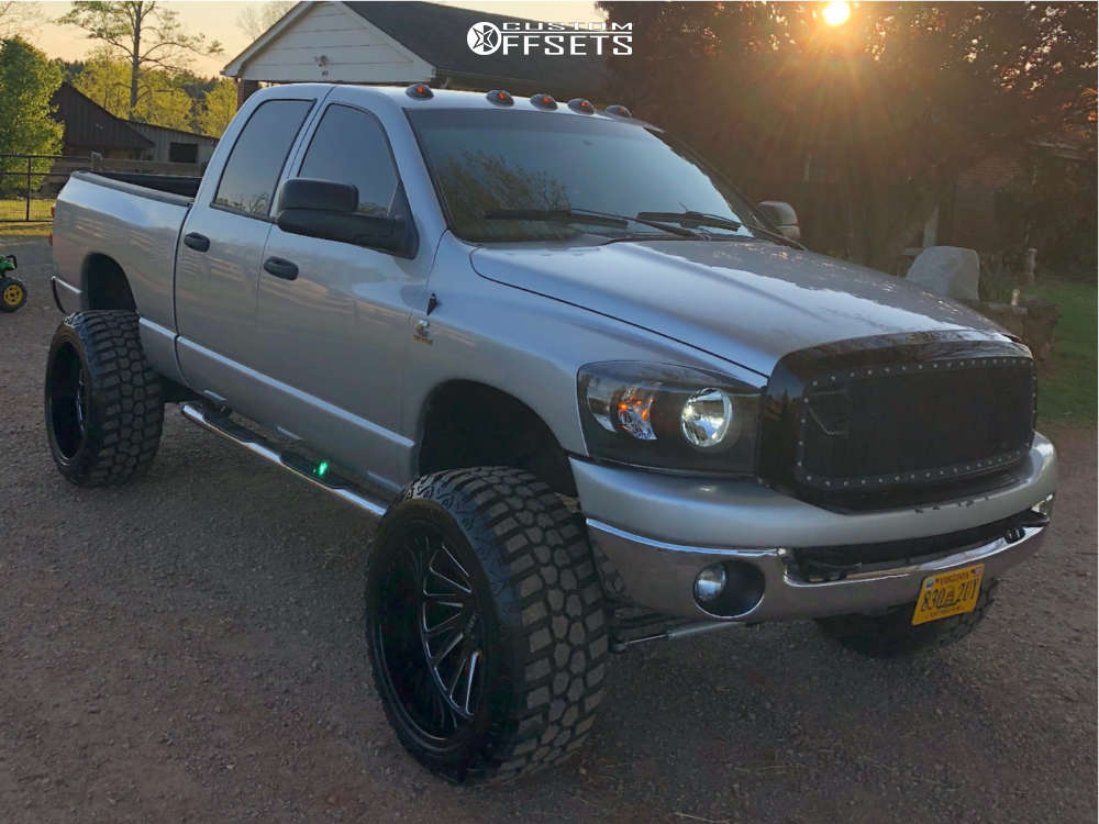 2008 Dodge Ram 2500 with 24x14 -72 Tuff T2a and 37/13.5R24 RBP Repulsor ...