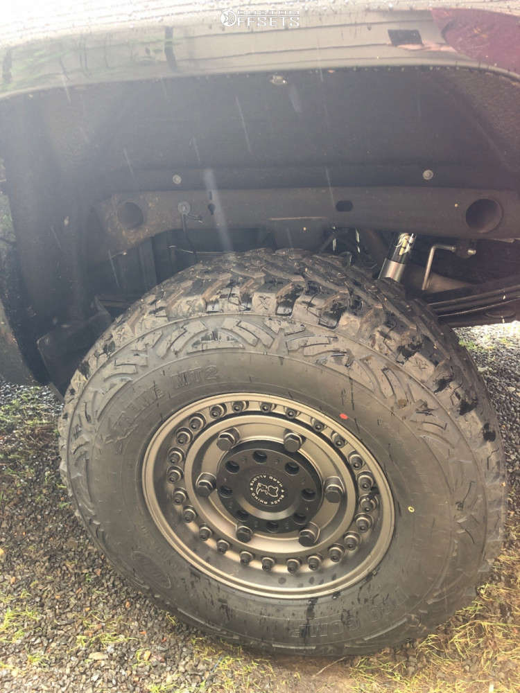 2018 Chevrolet Silverado 1500 with 18x9.5 6 Black Rhino Armory and 305 ...