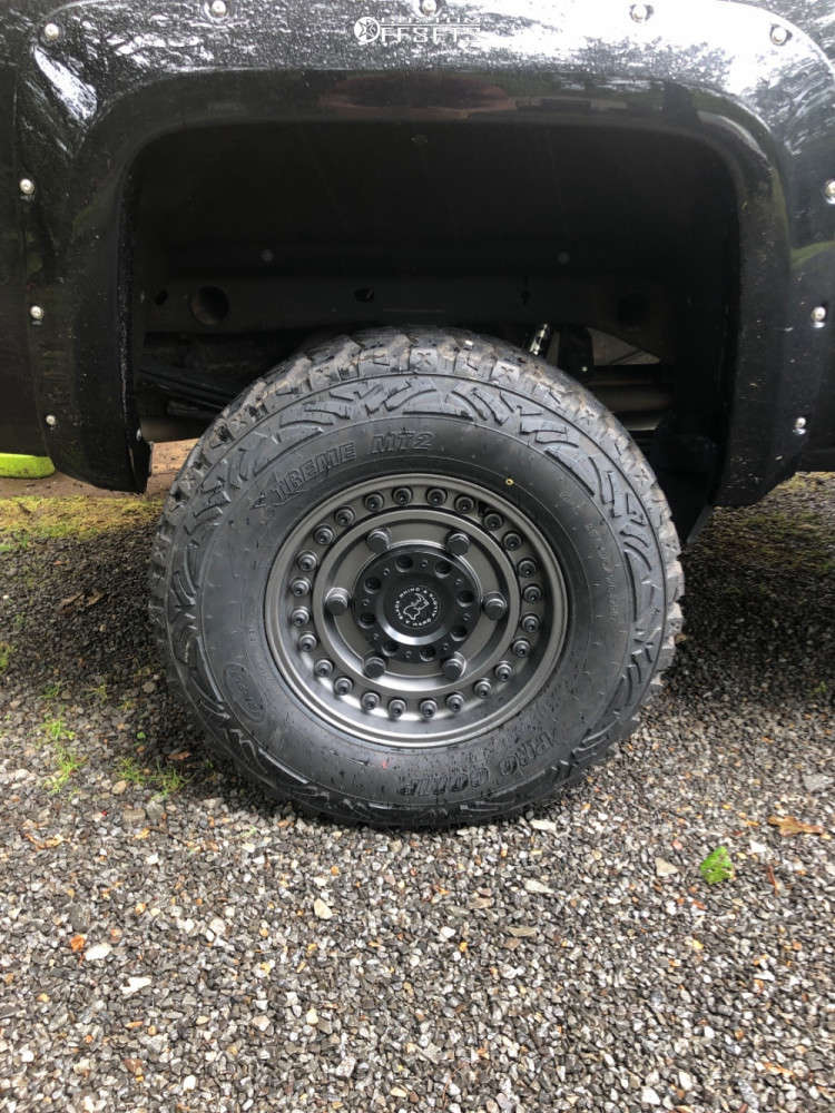 2018 Chevrolet Silverado 1500 with 18x9.5 6 Black Rhino Armory and 305 ...