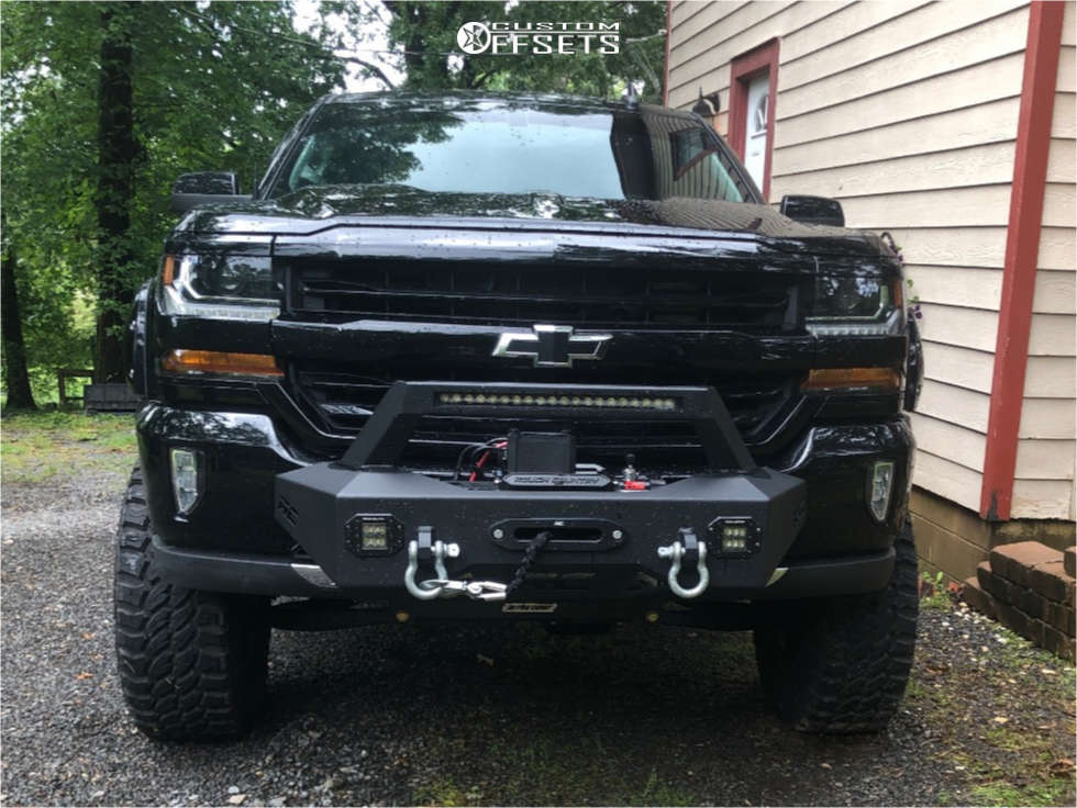 2018 Chevrolet Silverado 1500 with 18x9.5 6 Black Rhino Armory and 305 ...
