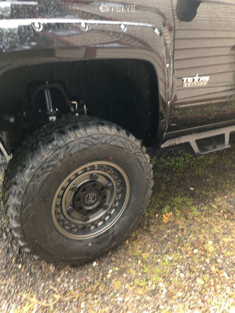 2018 Chevrolet Silverado 1500 with 18x9.5 6 Black Rhino Armory and 305 ...