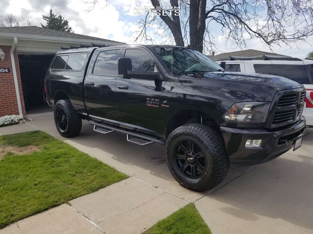 2017 Ram 3500 with 20x9 18 Helo He904 and 37/12.5R20 Falken Wildpeak ...