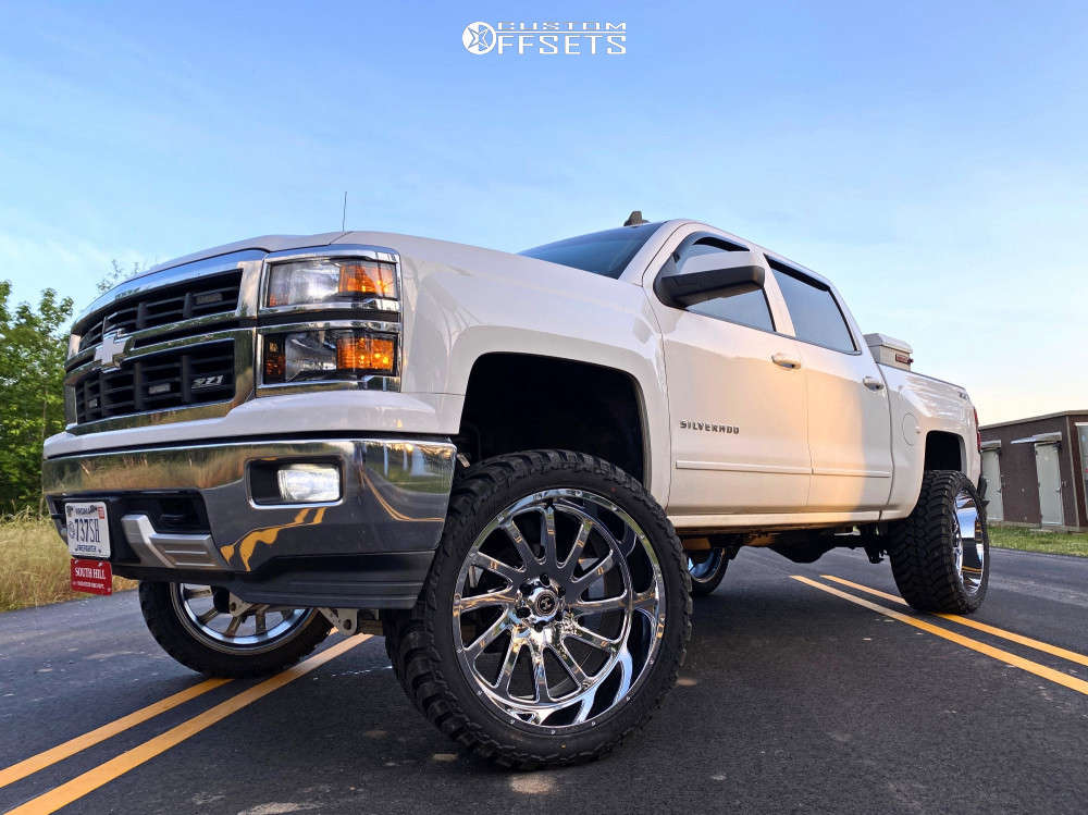 2015 Chevrolet Silverado 1500 with 24x12 -44 Hardcore Offroad Hc15 and ...
