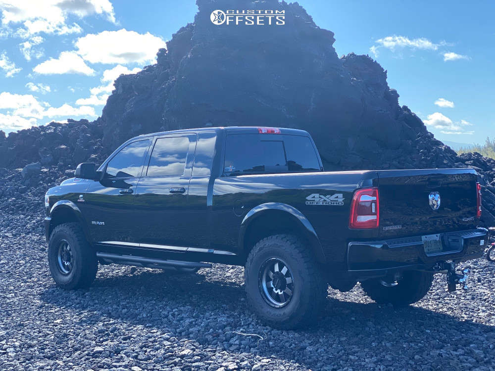 2019 Ram 2500 with 18x9 18 Raceline Defender and 37/12.5R18 Toyo Tires Open Country R/T and ...