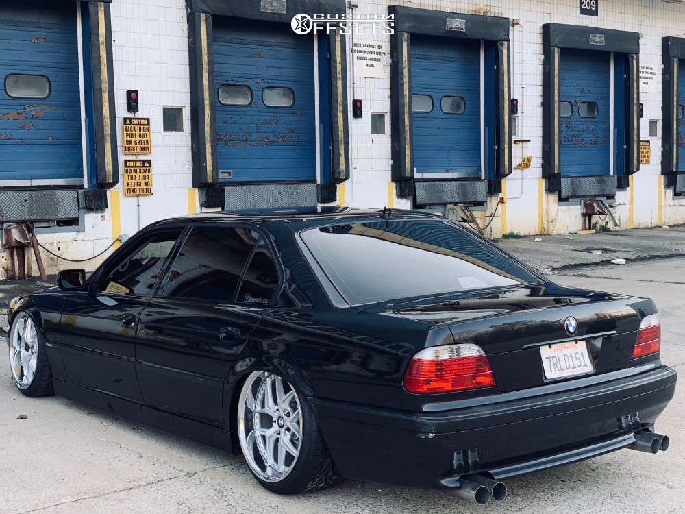 2001 BMW 740iL with 20x10.5 35 Niche Vice and 245/35R20 Federal SS595 ...