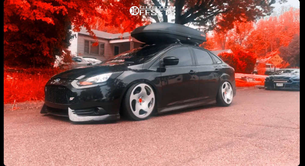 2013 Ford Focus with 18x9 22 WatercooledIND Cc10 and 205/35R18 Achilles ...