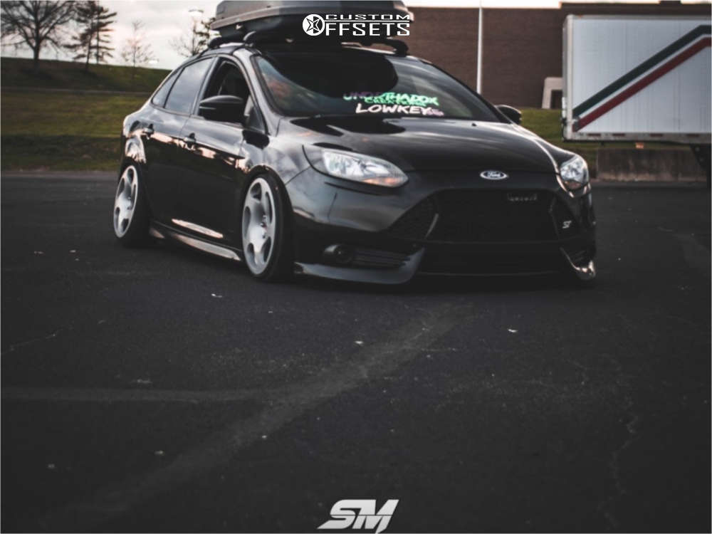 2013 Ford Focus with 18x9 22 WatercooledIND Cc10 and 205/35R18 Achilles ...
