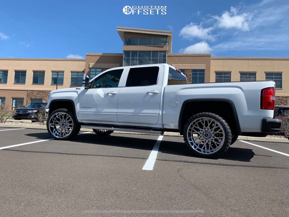 2014 GMC Sierra 1500 with 24x12 -51 Vision Rocker and 33/12.5R24 ...
