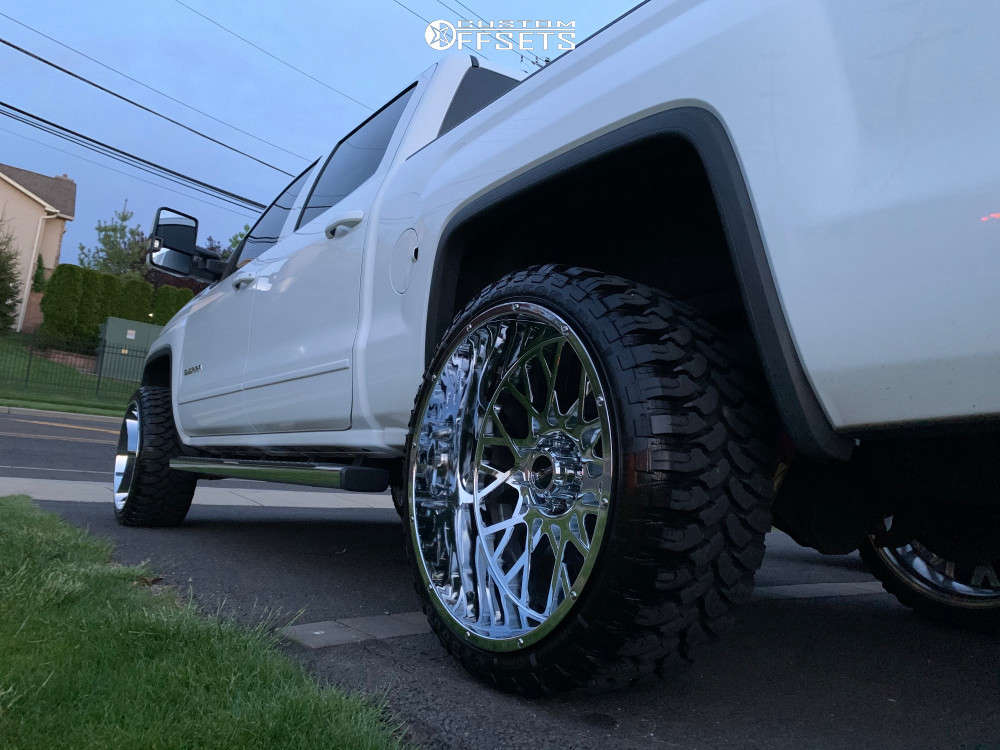 2014 GMC Sierra 1500 with 24x12 -51 Vision Rocker and 33/12.5R24 ...