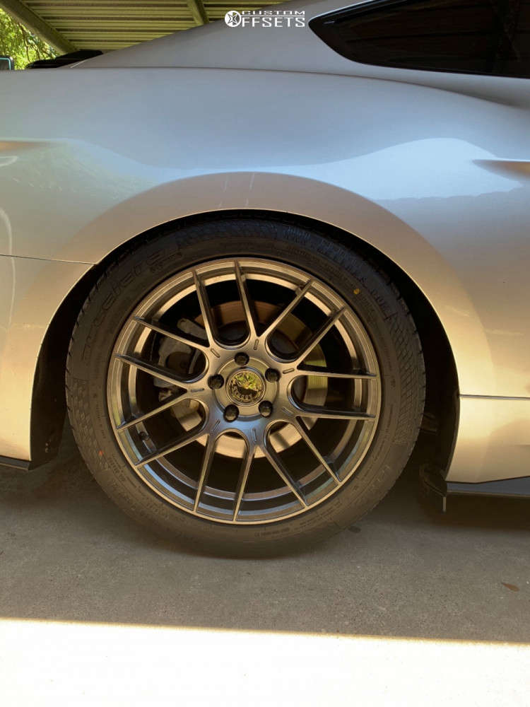 2018 Ford Mustang with 18x9.5 35 Aodhan Ah-x and 255/45R18 Accelera Phi ...